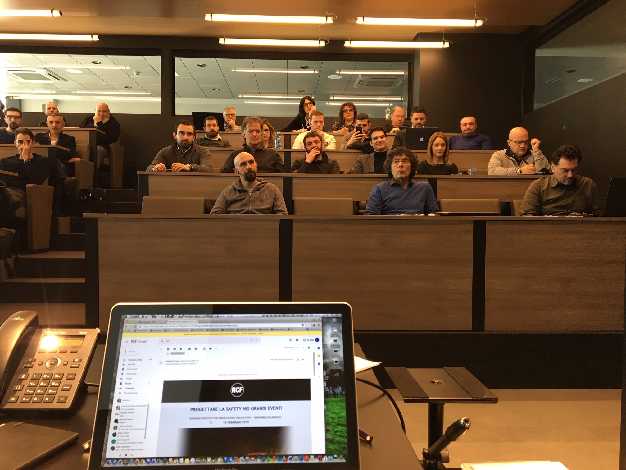 Docenza a RCF Audio Academy | Reggio Emilia 2018・2019 • Sigfrida